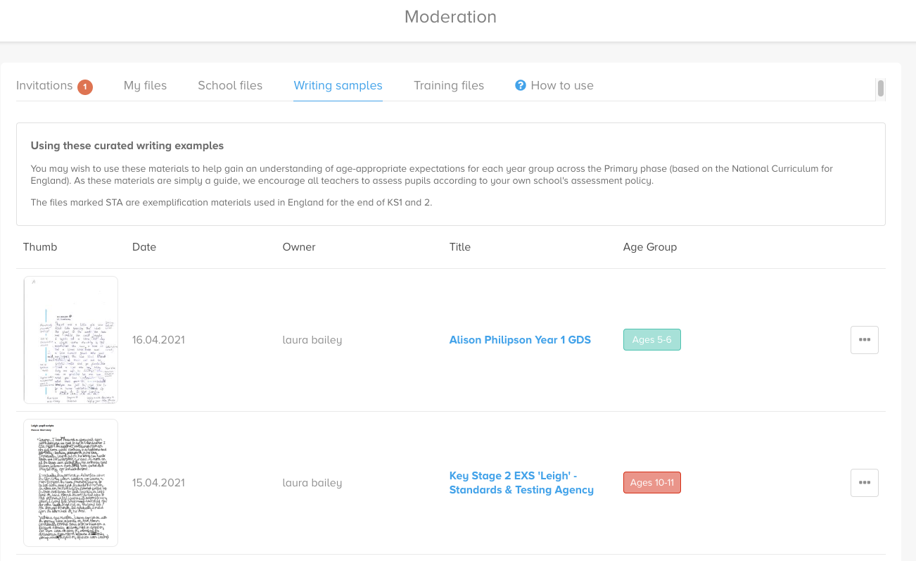 Using Pobble to run an online moderation session